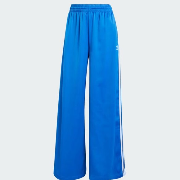 adidas | Pants & Jumpsuits | Adidas Womens Adicolor Satin Wide Leg ...